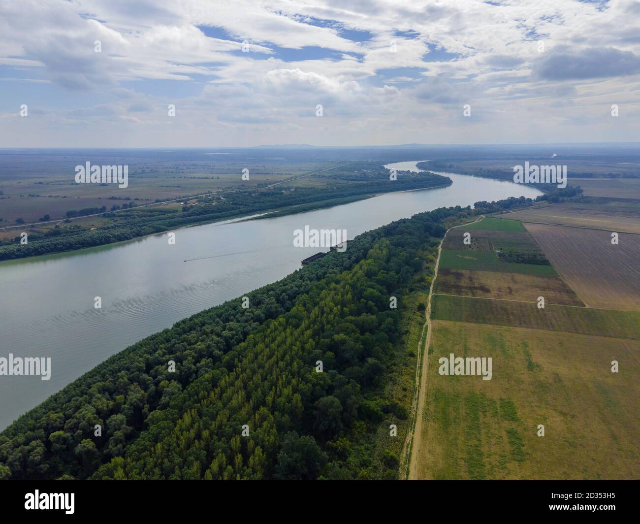 Aerial view of danube hi-res stock photography and images - Alamy