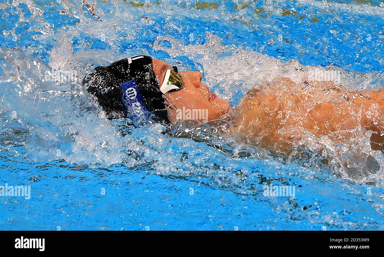 Great Britain's Alice Tai in action during the Women's 4x100 metres ...