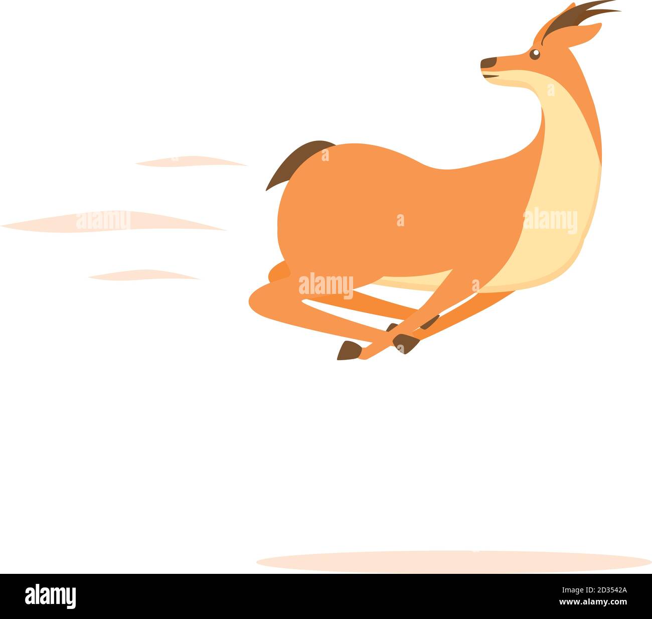 Fast gazelle icon. Cartoon of fast gazelle vector icon for web design ...