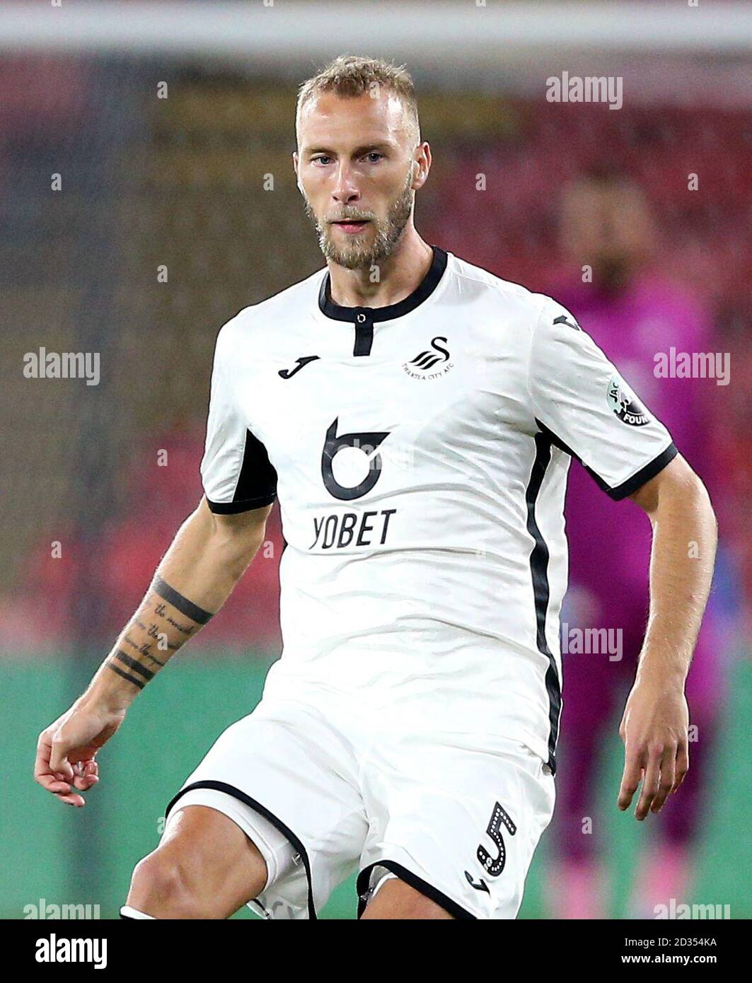 Swansea City's Mike van der Hoorn Stock Photo - Alamy