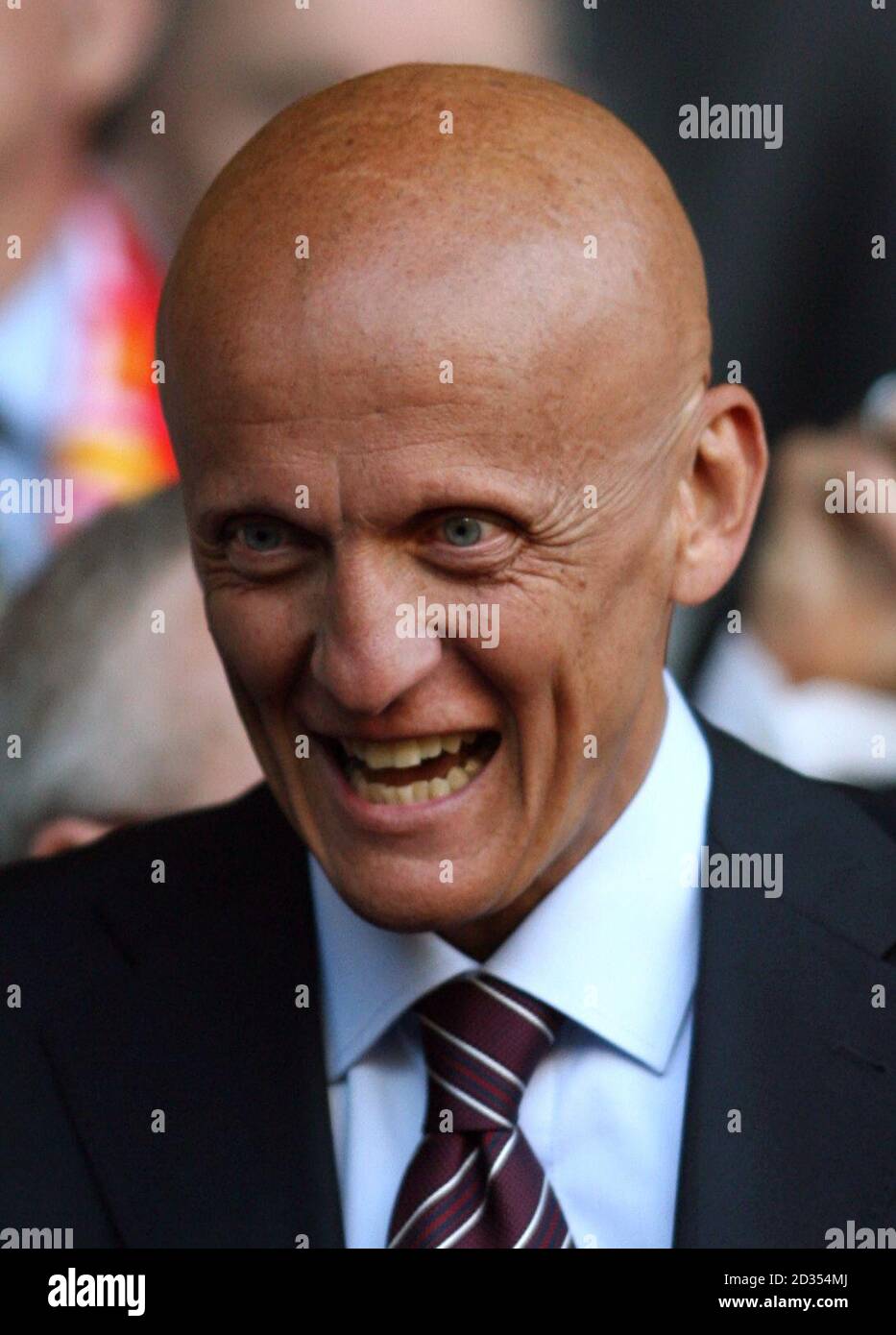 Italian former football referee Pierluigi Collina, in the stands prior ...