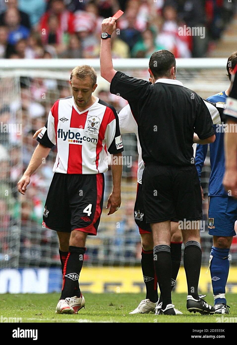 Exeter City's Matthew Gill becomes the first player to be sent off at ...