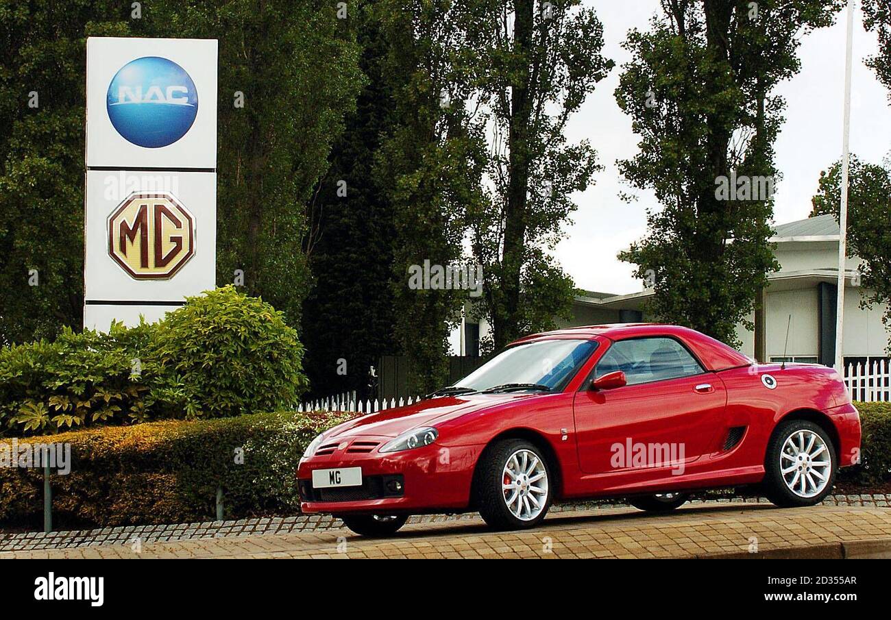 An MG TF at Birmingham's Longbridge plant as the first MG TF pre ...