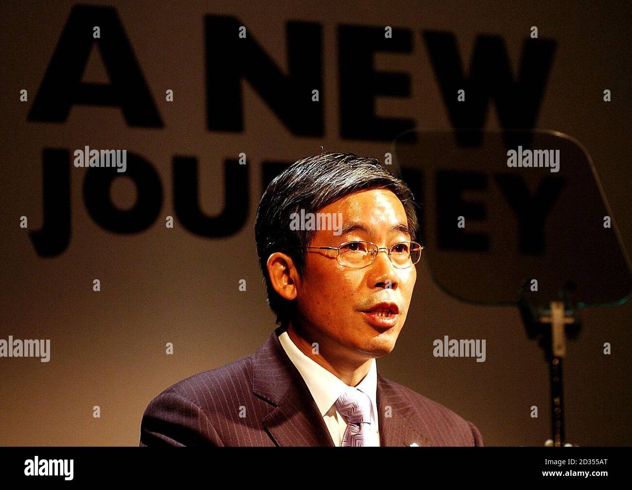 NAC CEO Mr Yu Jian Wei at Birmingham's Longbridge plant as the first MG ...