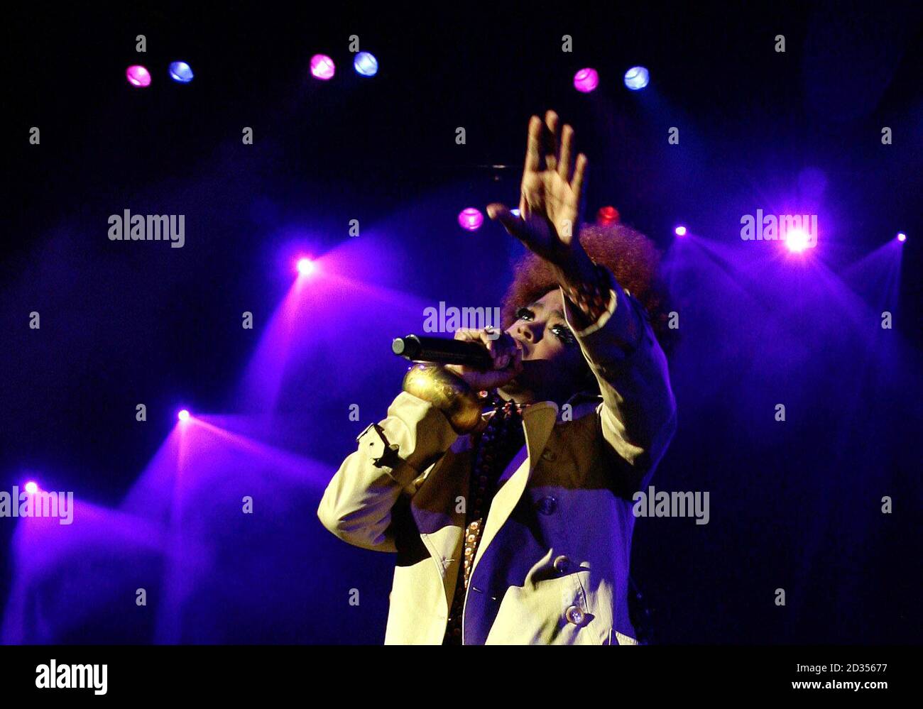 American singer Lauryn Hill in concert at the Hammersmith Apollo in ...