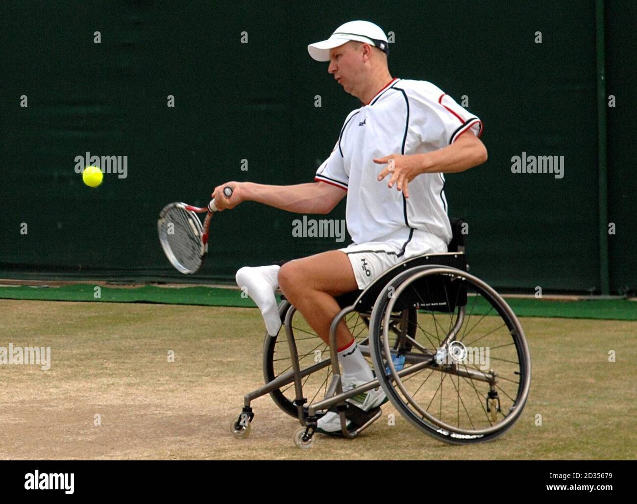 Holland's Ronald Vink in action with partner Robin Ammerlaan on the way ...