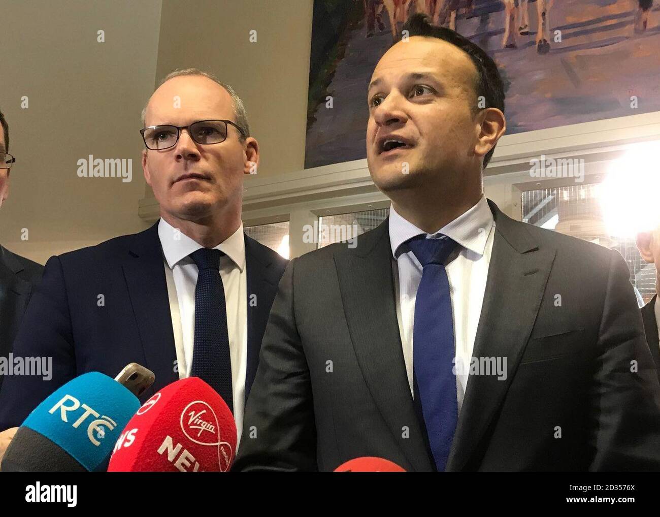 Dublin as part of his general election campaign hi-res stock ...