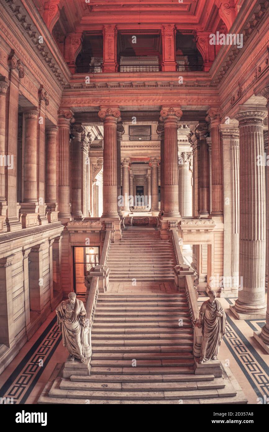Vertical shot of the beautiful justice palace in Brussels, Belgium Stock Photo - Alamy