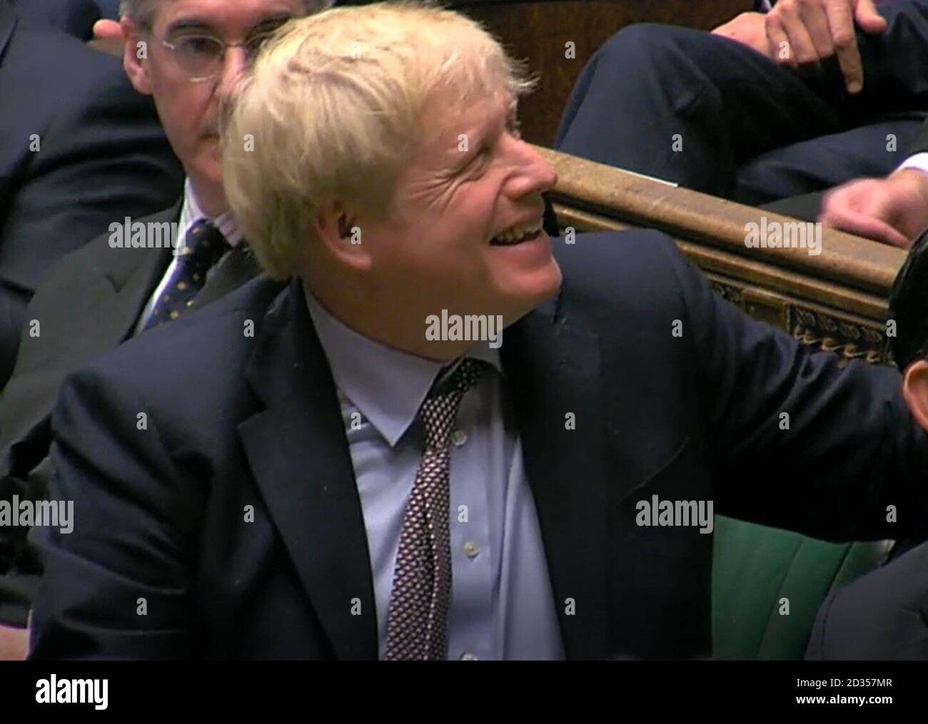 Prime Minister Boris Johnson during Prime Minister's Questions in the ...