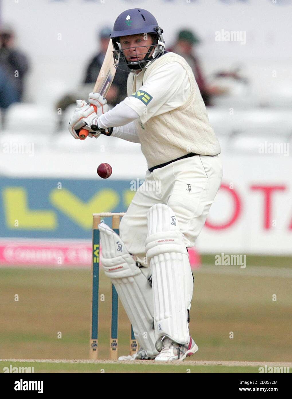 Full length ball concentrating action batting bat helmet gloves england ...