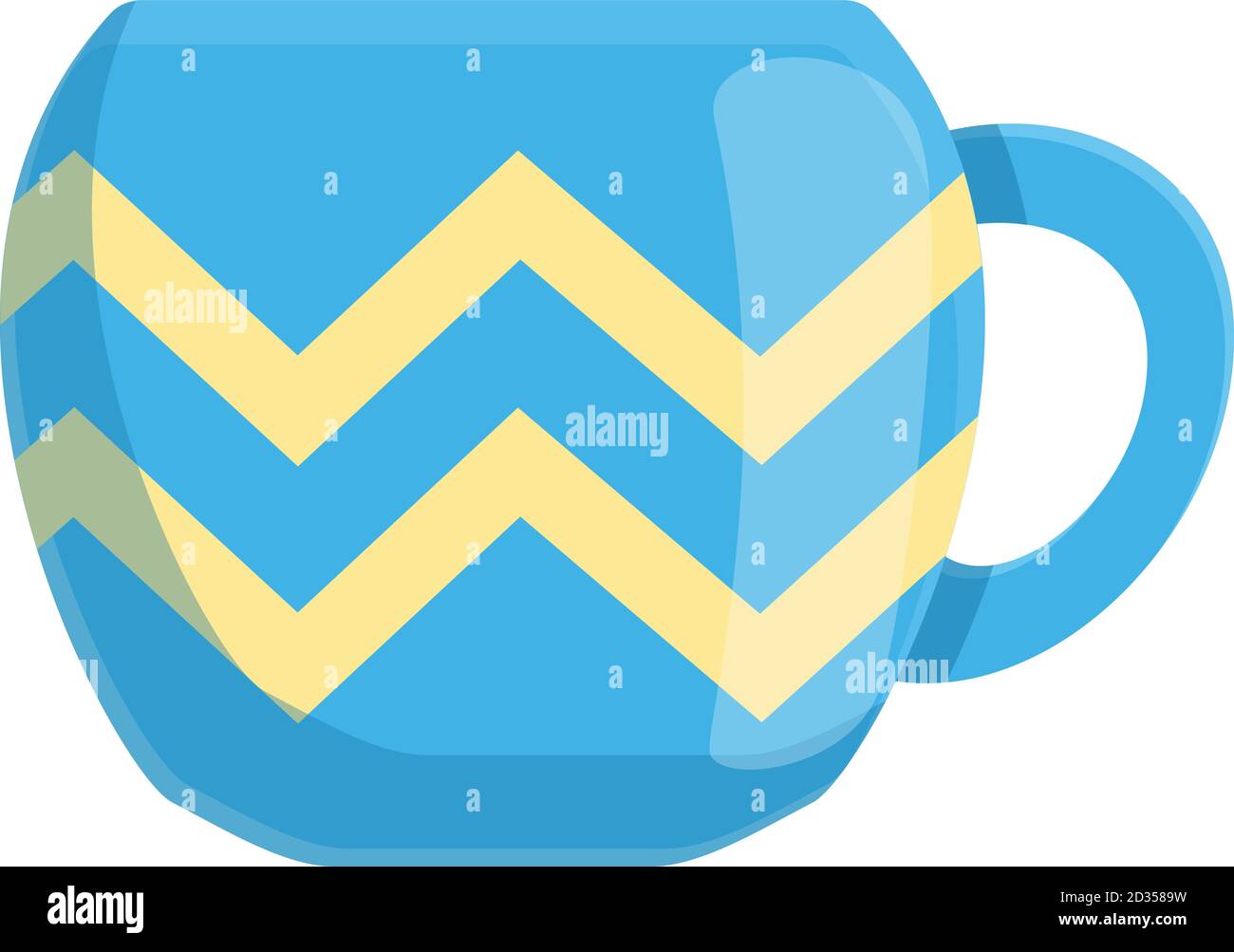 Mug icon. Cartoon of mug vector icon for web design isolated on white ...