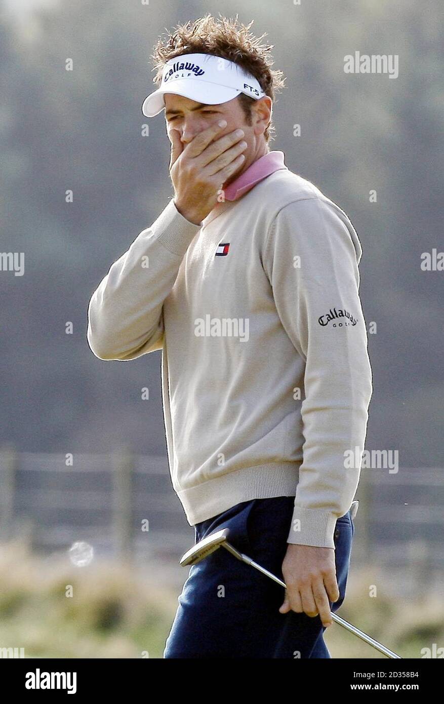 Nick Dougherty on the 3rd hole during the Alfred Dunhill Links ...