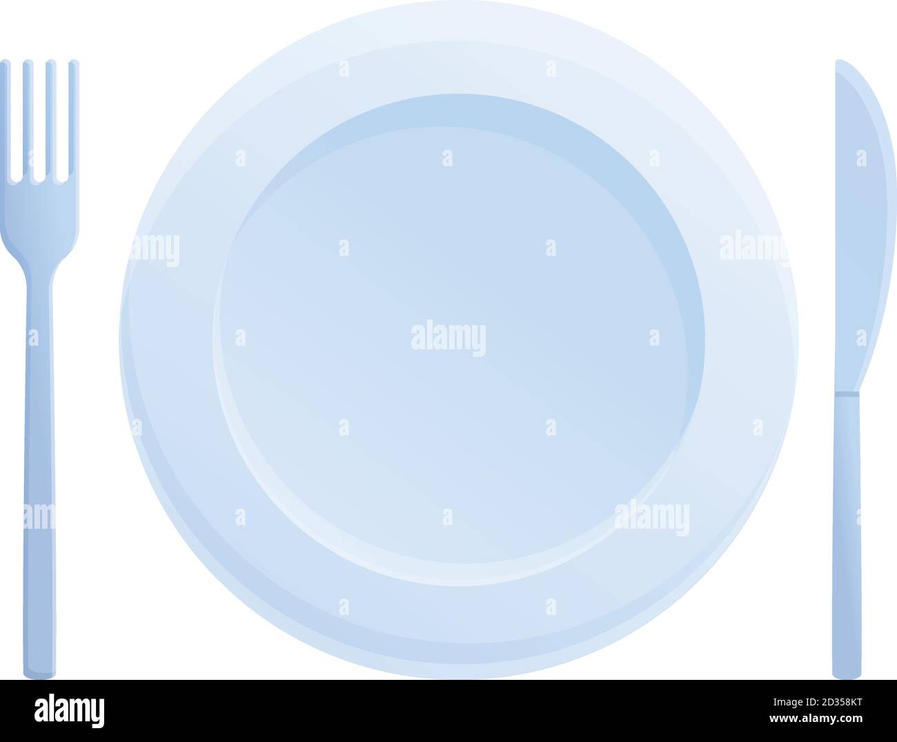 Round plate icon. Cartoon of round plate vector icon for web design ...