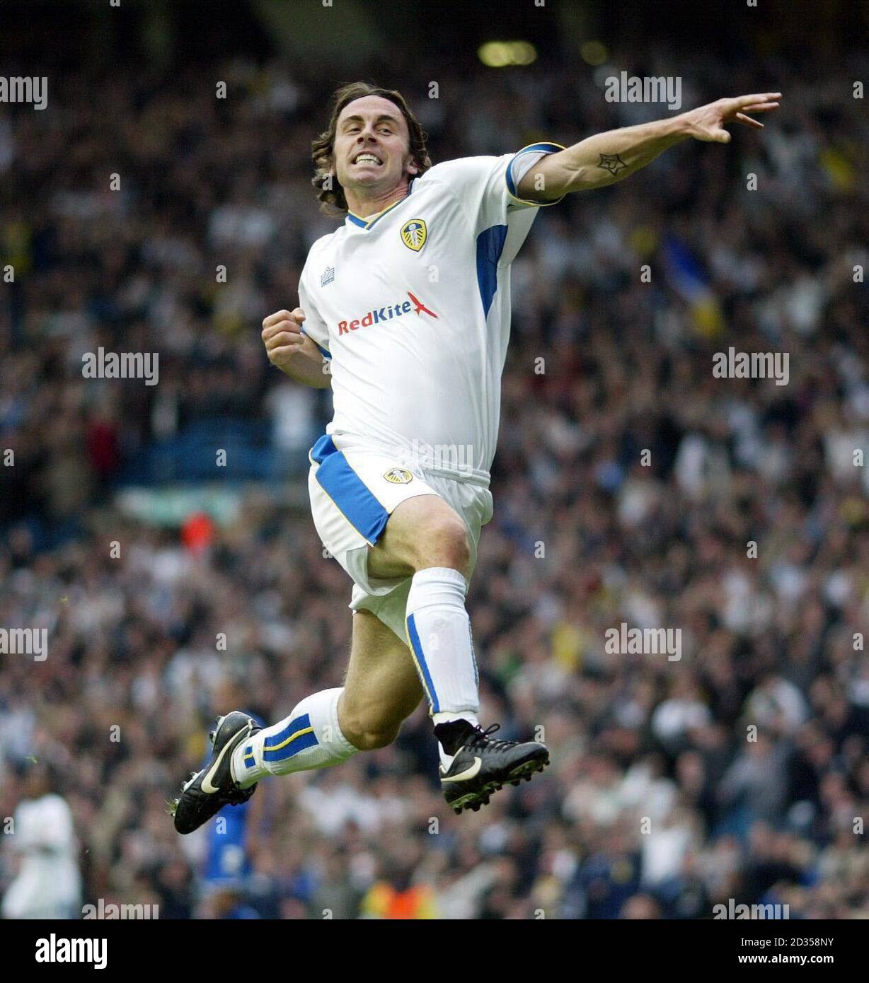 Leeds United's David Prutton celebrates his goal during the Coca-Cola ...