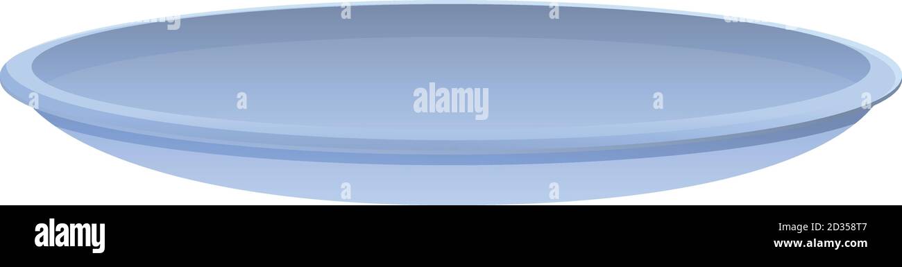 Ceramic plate icon. Cartoon of ceramic plate vector icon for web design ...