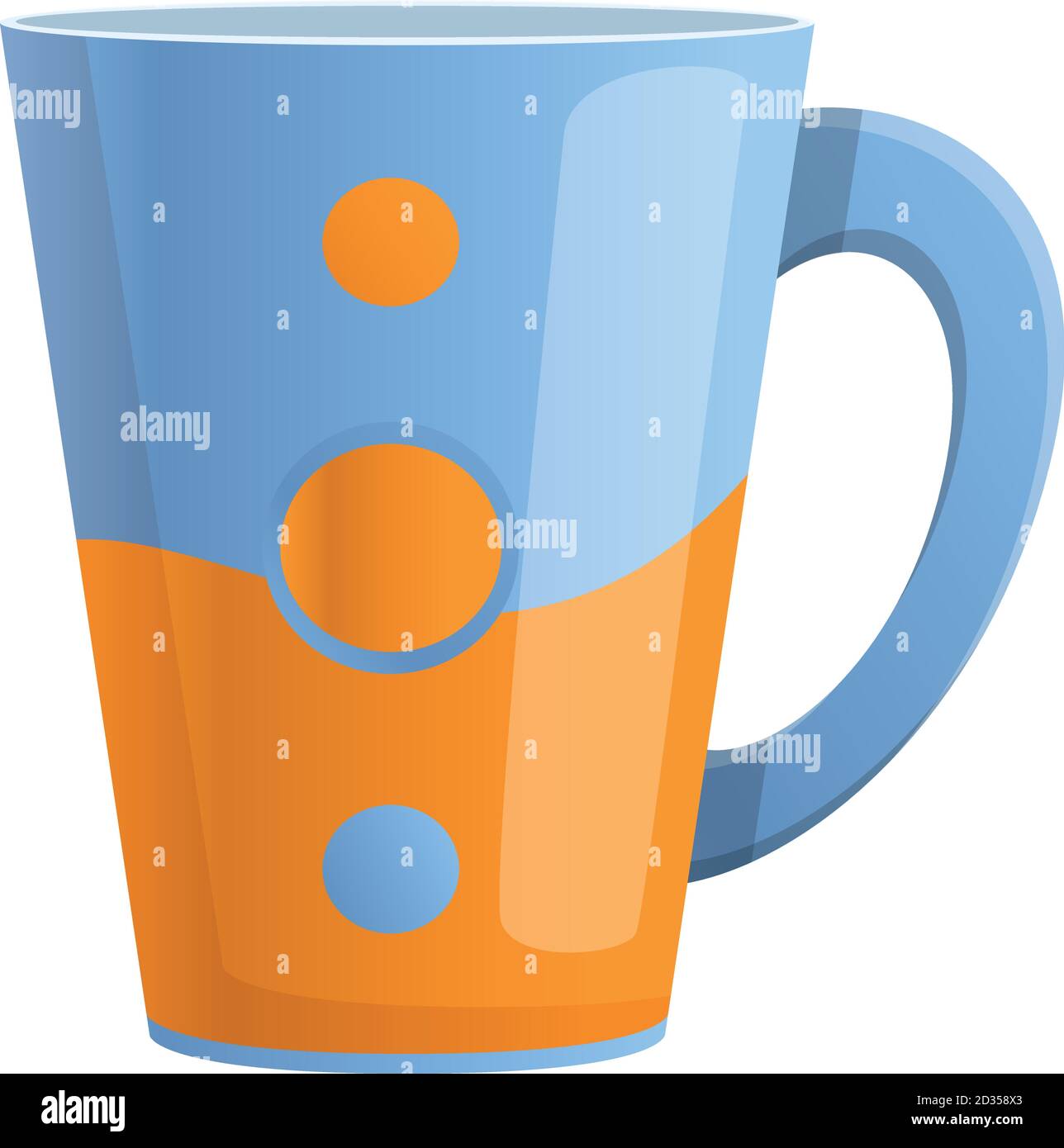 Kid mug icon. Cartoon of kid mug vector icon for web design isolated on ...
