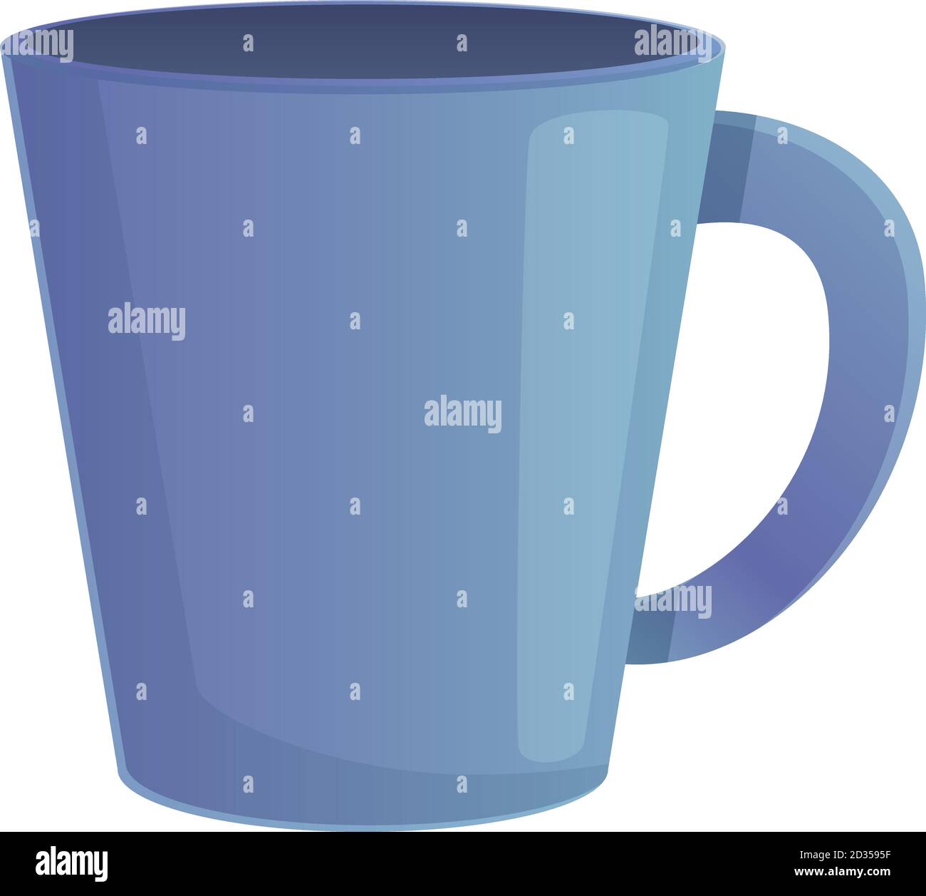 Gift mug icon. Cartoon of gift mug vector icon for web design isolated ...