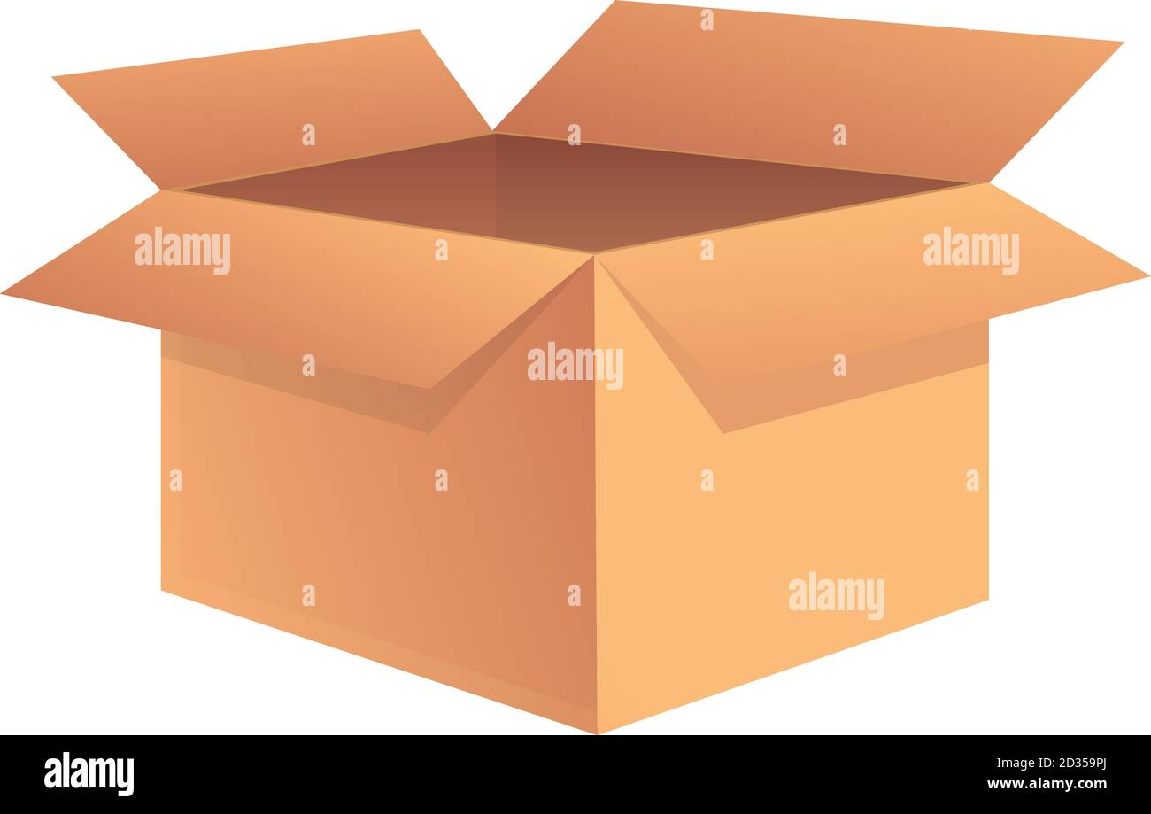 Square box icon. Cartoon of square box vector icon for web design ...