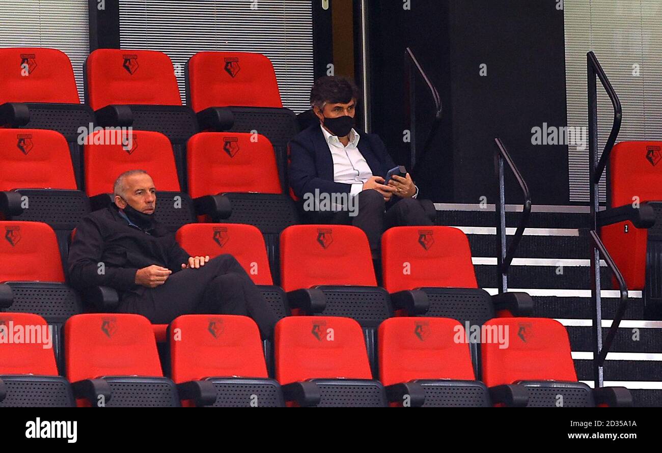 Watford owner gino pozzo stands premier league match vicarage road hi ...