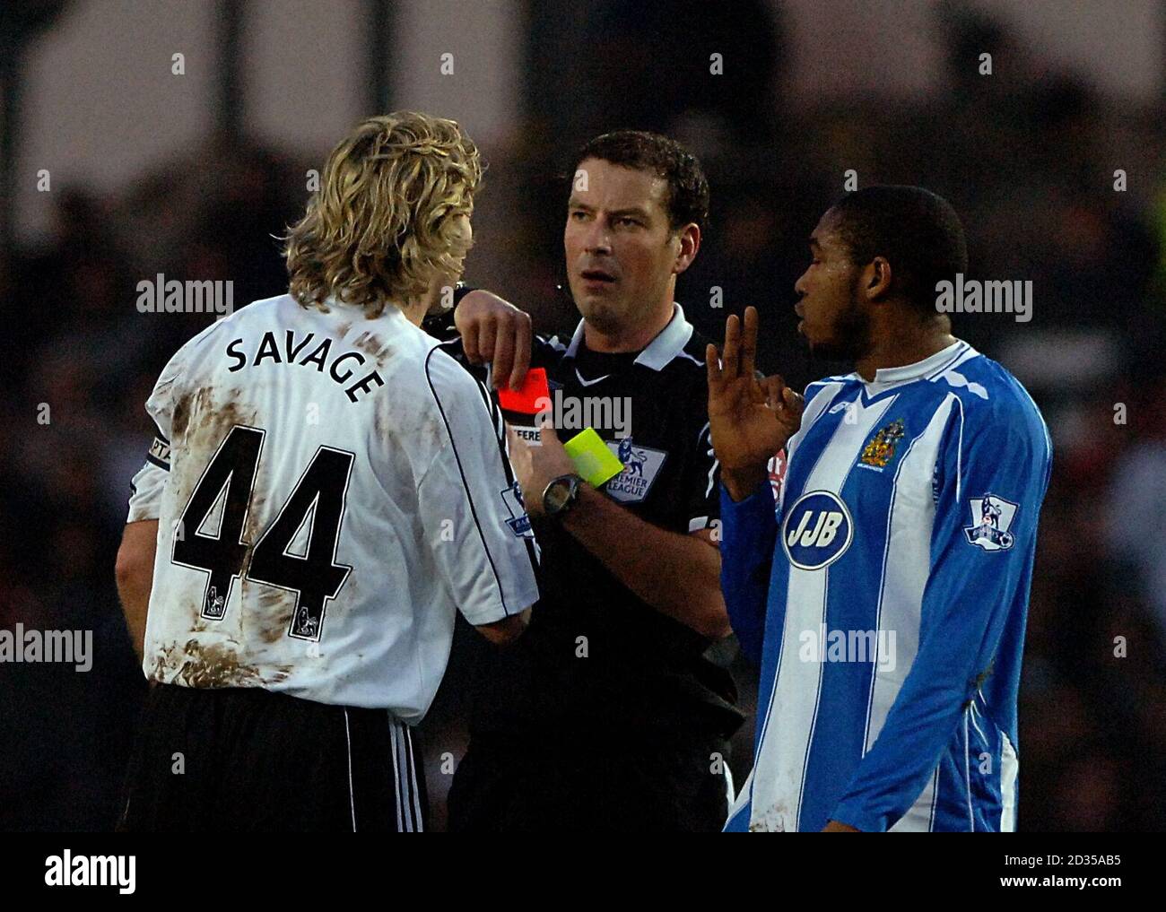 Derby County's Robbie Savage discusses the red card given to his team ...