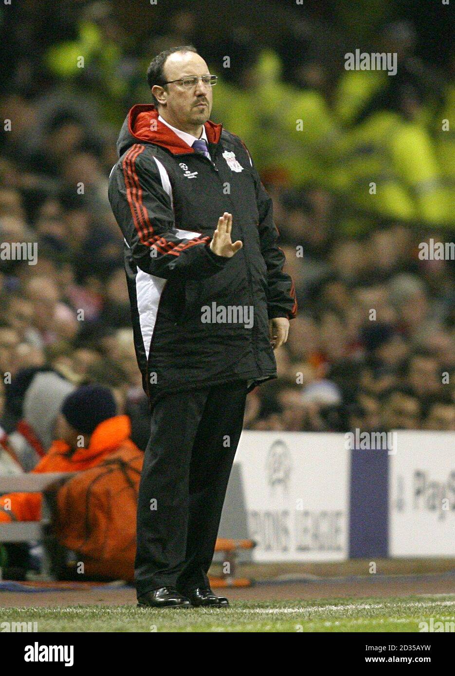 Rafael Benitez, Liverpool manager Stock Photo - Alamy