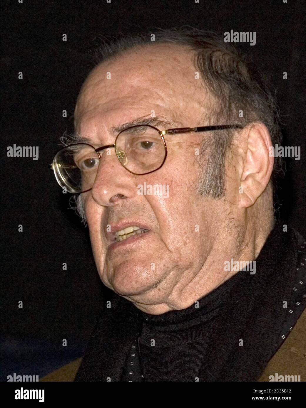 Harold Pinter speaks during the Belarus Free Theatre Company production ...