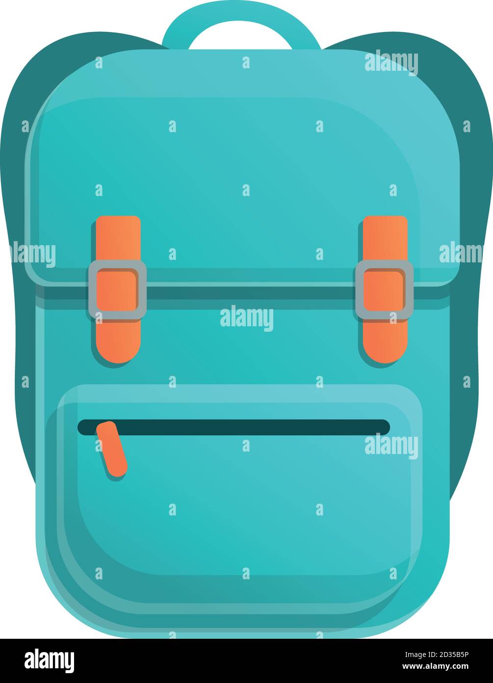 Hiking laptop backpack icon. Cartoon of hiking laptop backpack vector ...