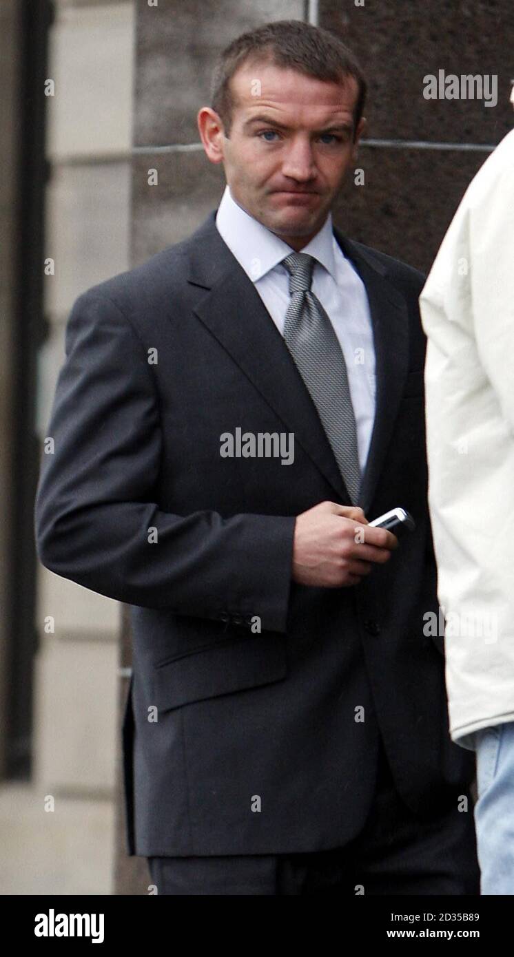 Boxer Scott Harrison arrives at Glasgow Sheriff Court ahead of his ...