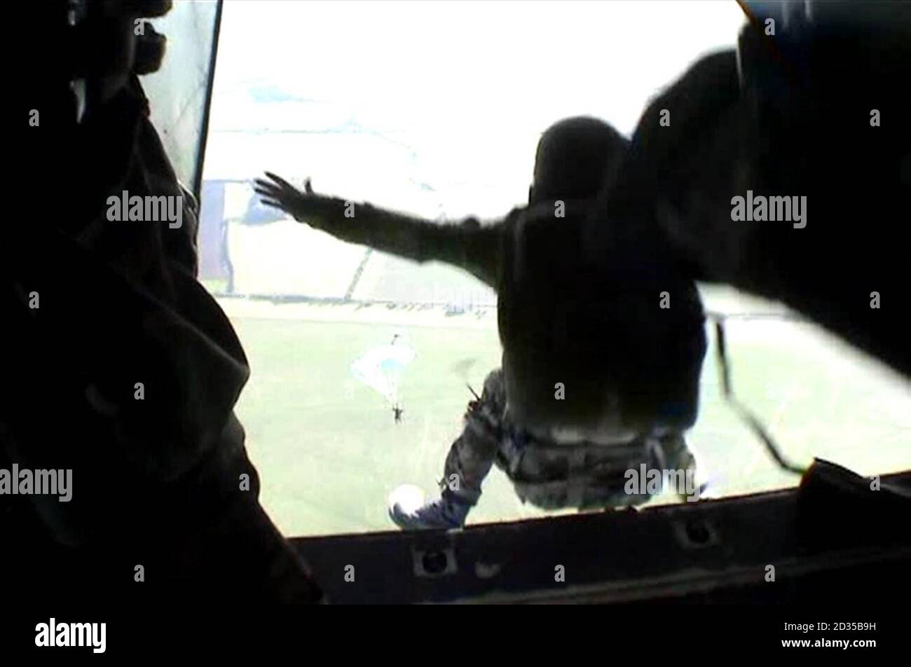 Ministry of Defence video still image of SAS captain Daniel Wright ...