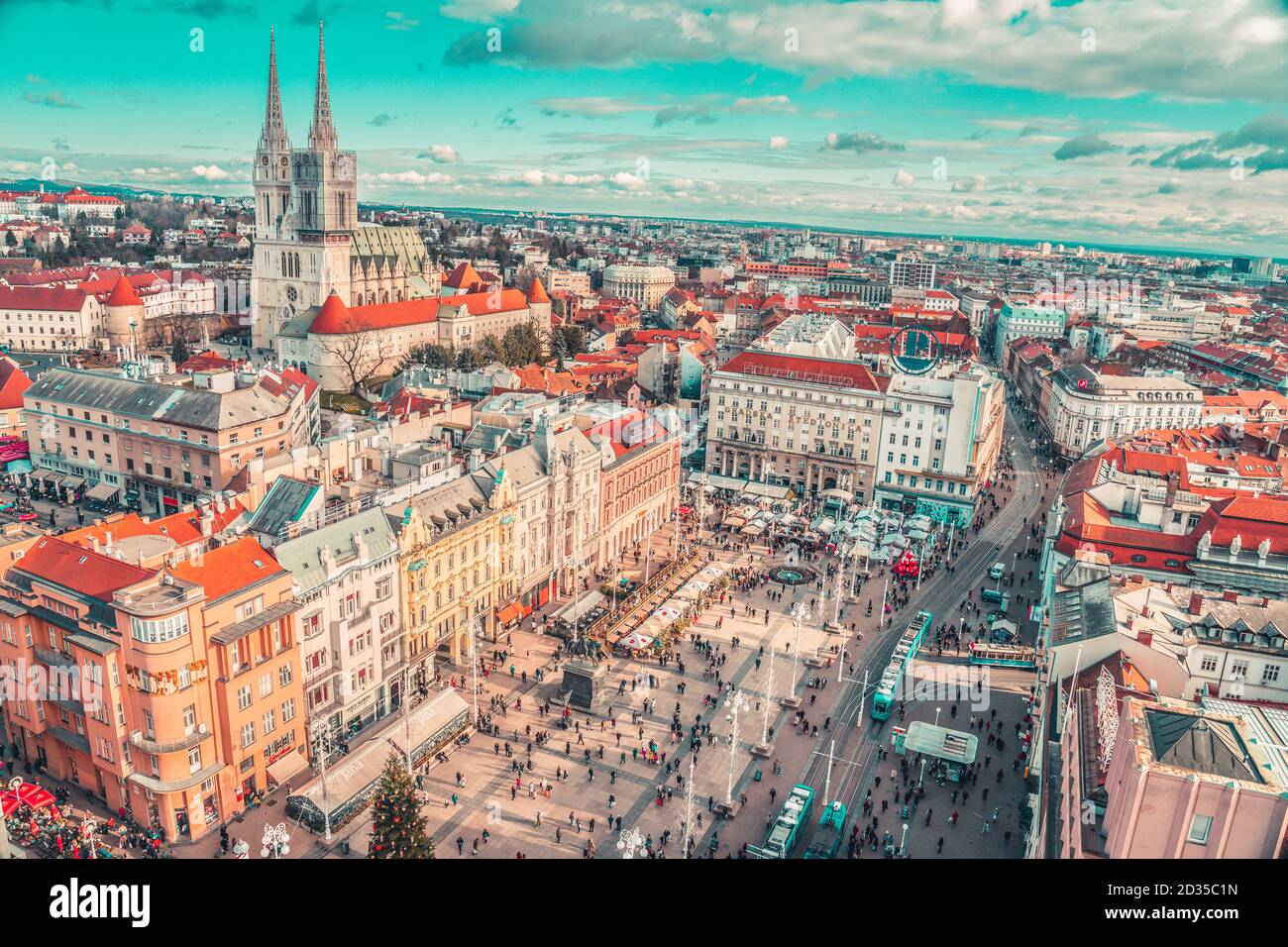 Beautiful view of Zagreb 360° - observation deck and event venue in ...