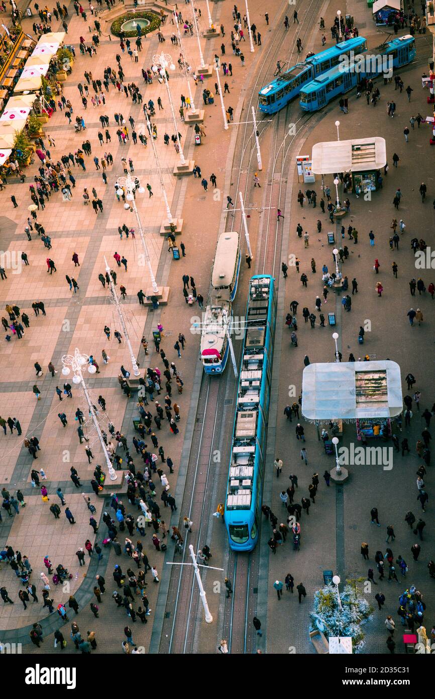 Street crowd transportation building exterior architecture hi-res stock ...