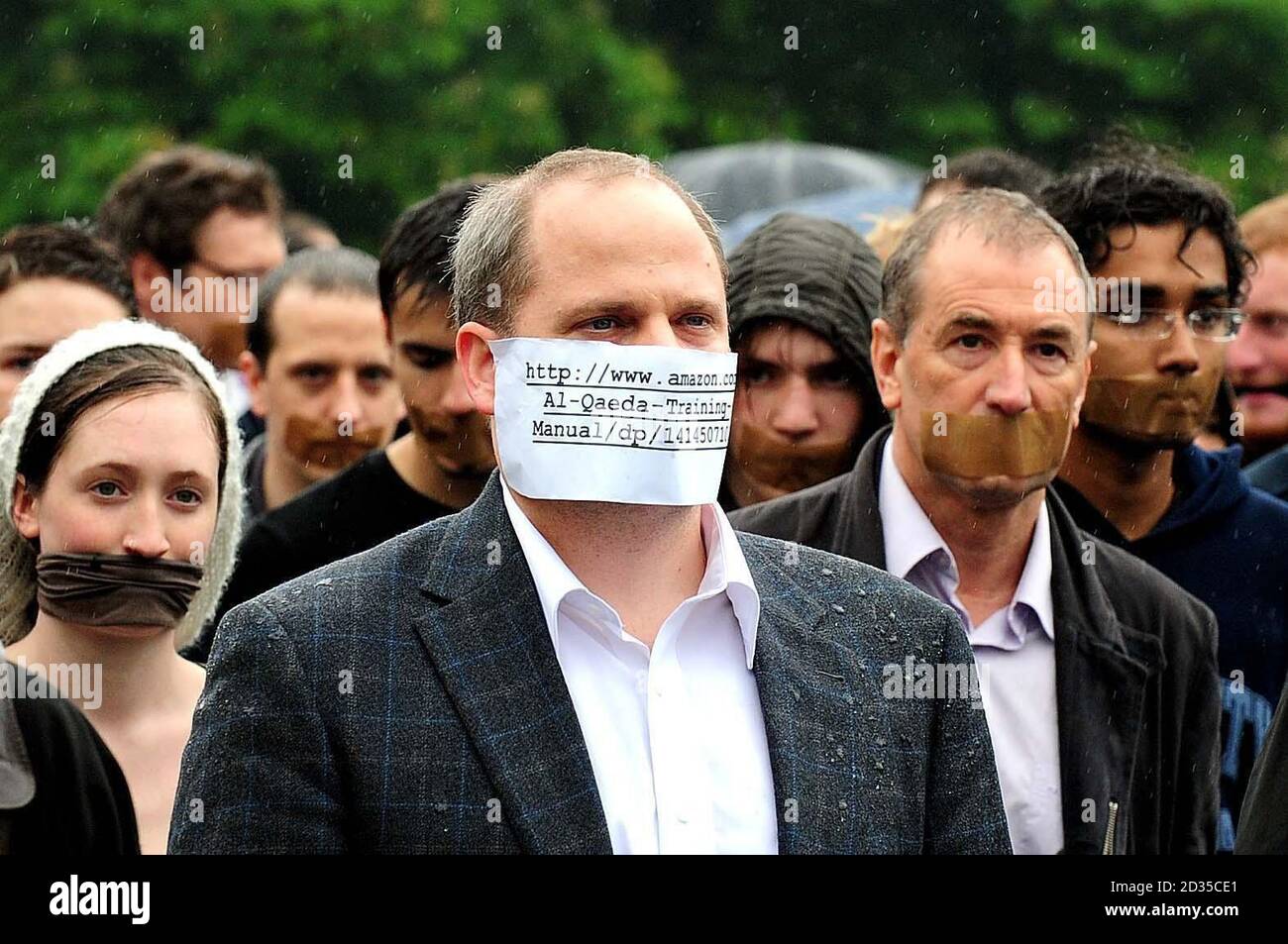 Nottingham university lecturer matthew rendall joins students hi-res ...