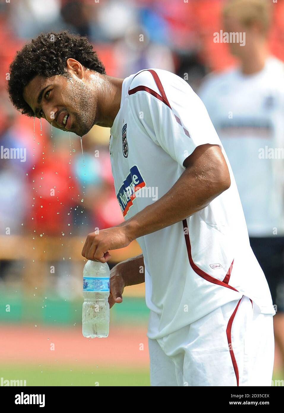 England's Glenn Johnson during a training session at Hasely Crawford ...