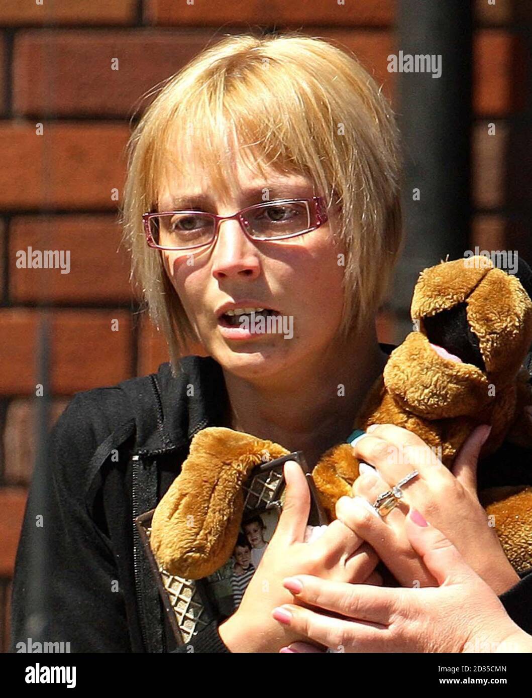 Amanda Peak leaving Fenton Magistrates Court, Stoke-On-Trent, holding a ...