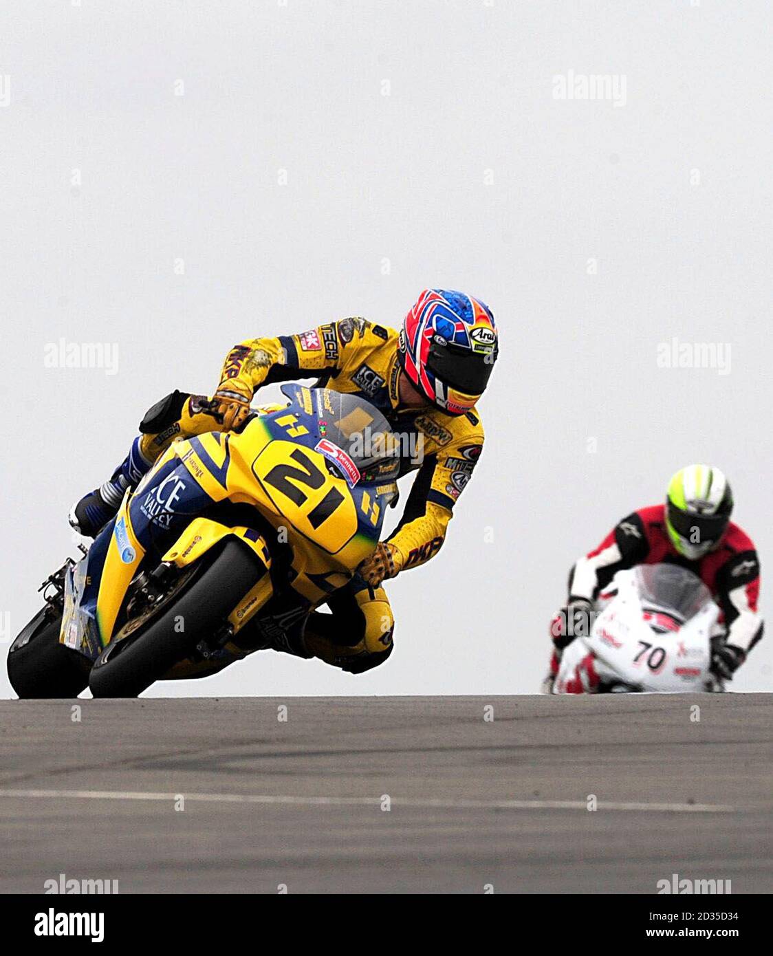 Hardinge Ice Valley Motorsport's Tom Tunstall (foreground) during Free ...