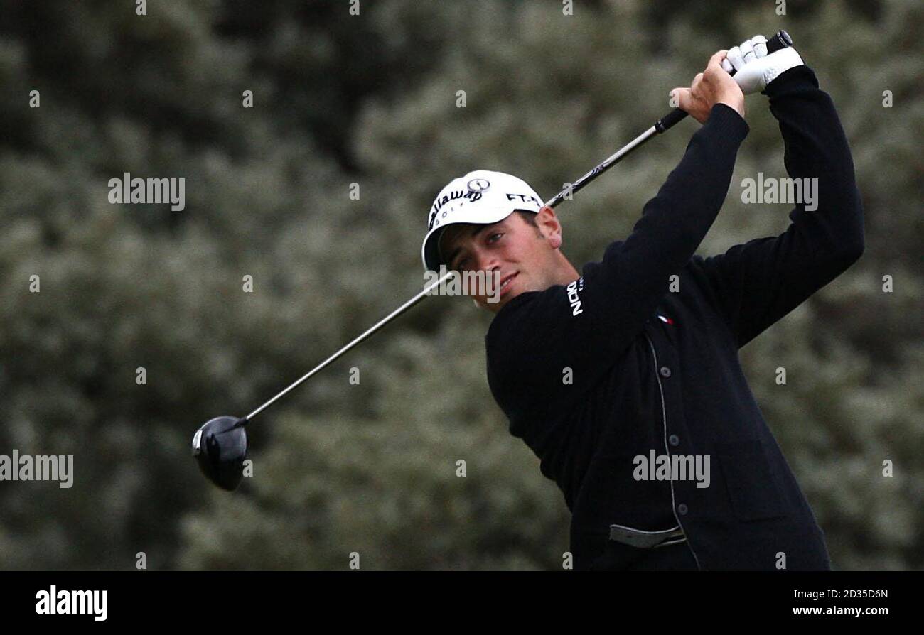 England's Nick Dougherty on the 2nd tee during Round Two of the Open ...