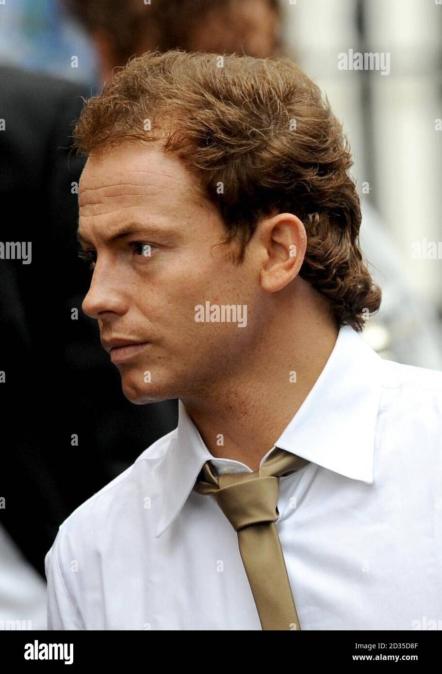 Actor joe swash arrives at the funeral of ben kinsella hi-res stock ...