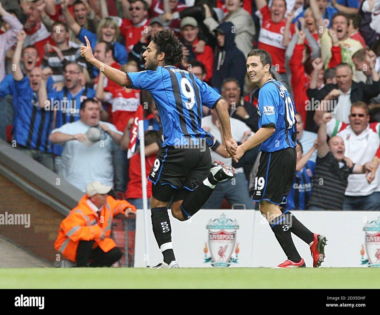 Middlesbrough's Mido celebrates after scoring the first goal Stock ...