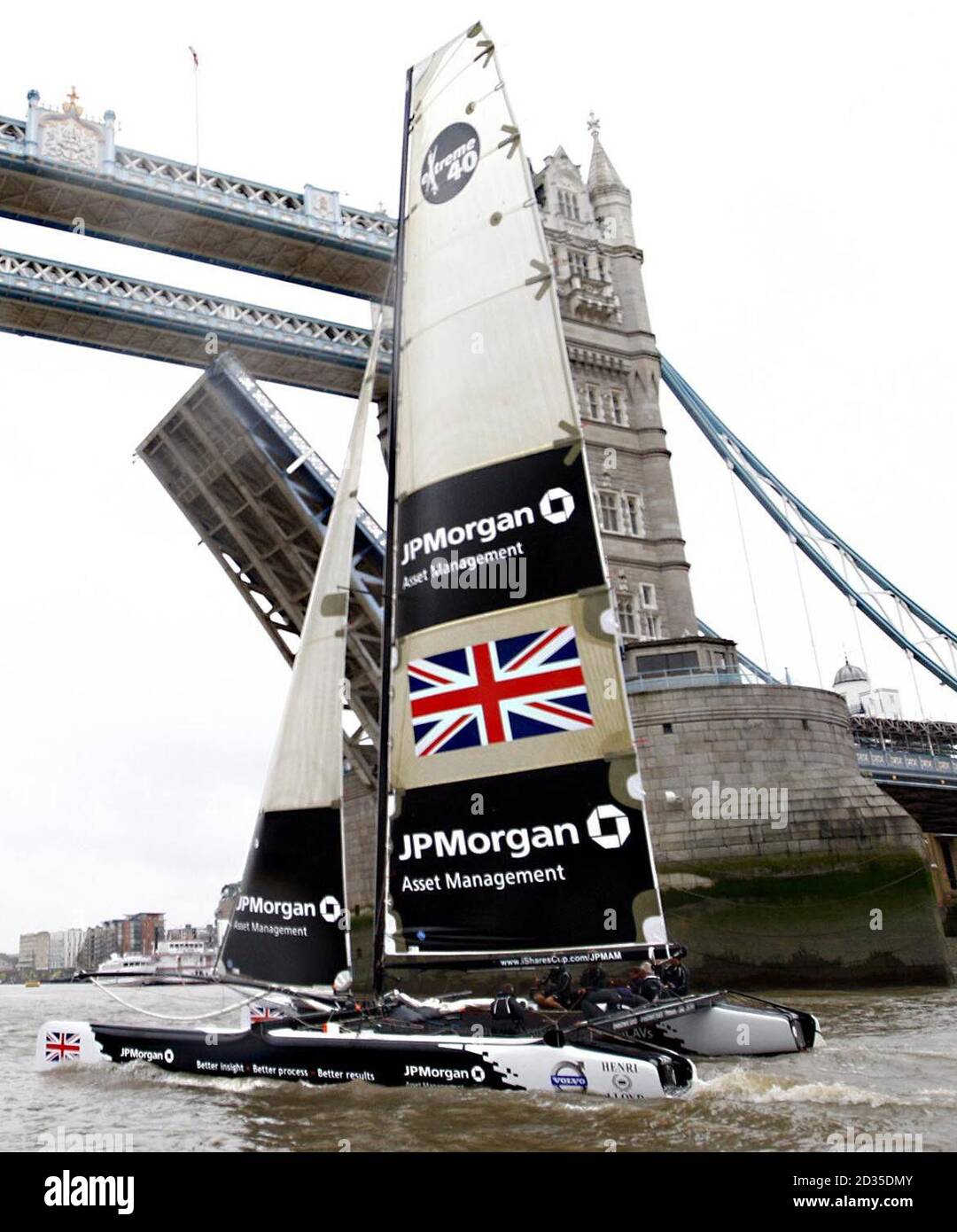 Olympic Gold medal winner Ben Ainslie sails the JPMorgan Asset ...