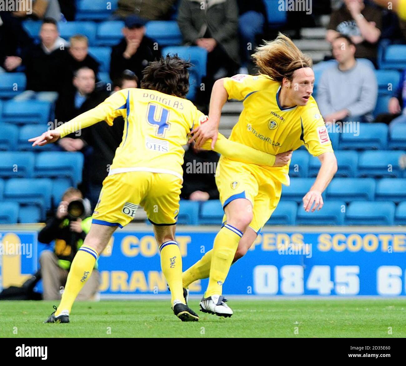 Leeds United's Luciano Becchio celebrates his goal during the League ...