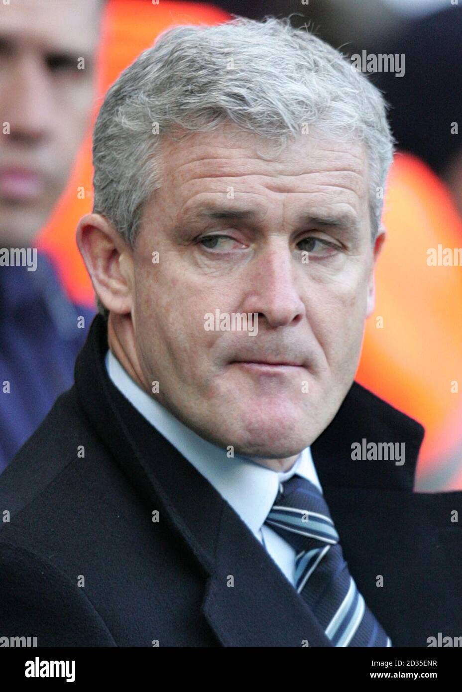 Manchester City manager Mark Hughes Stock Photo - Alamy