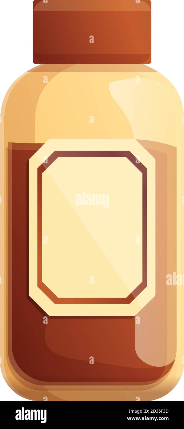 Cinnamon jar icon. Cartoon of cinnamon jar vector icon for web design ...