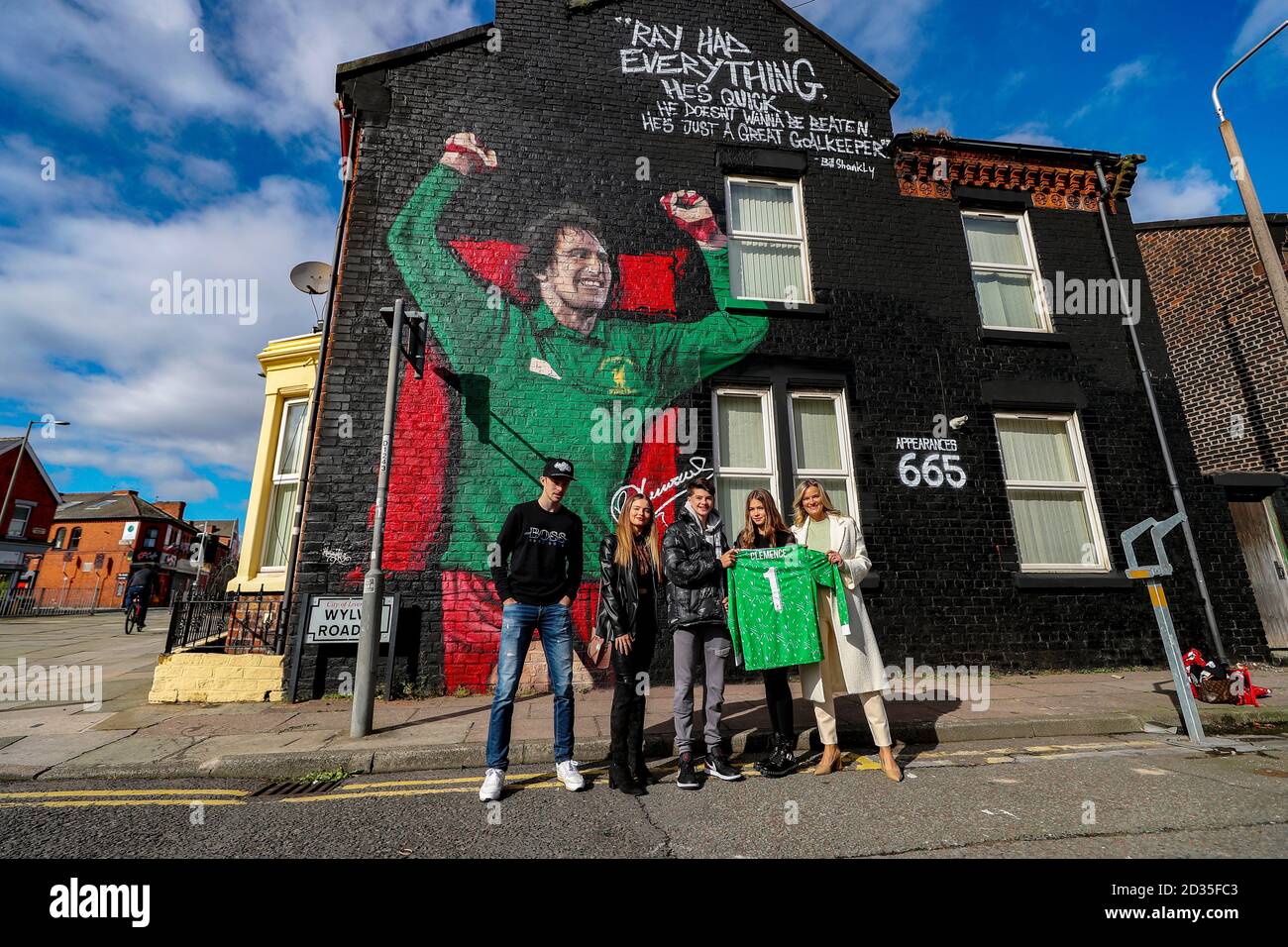 Ray Clemence's daughter Sarah and grandchildren Harry, Lilly, Freddie ...