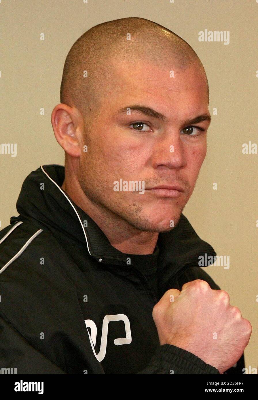 Jamie Moore after a press conference at the Ramada Hotel, Manchester ...