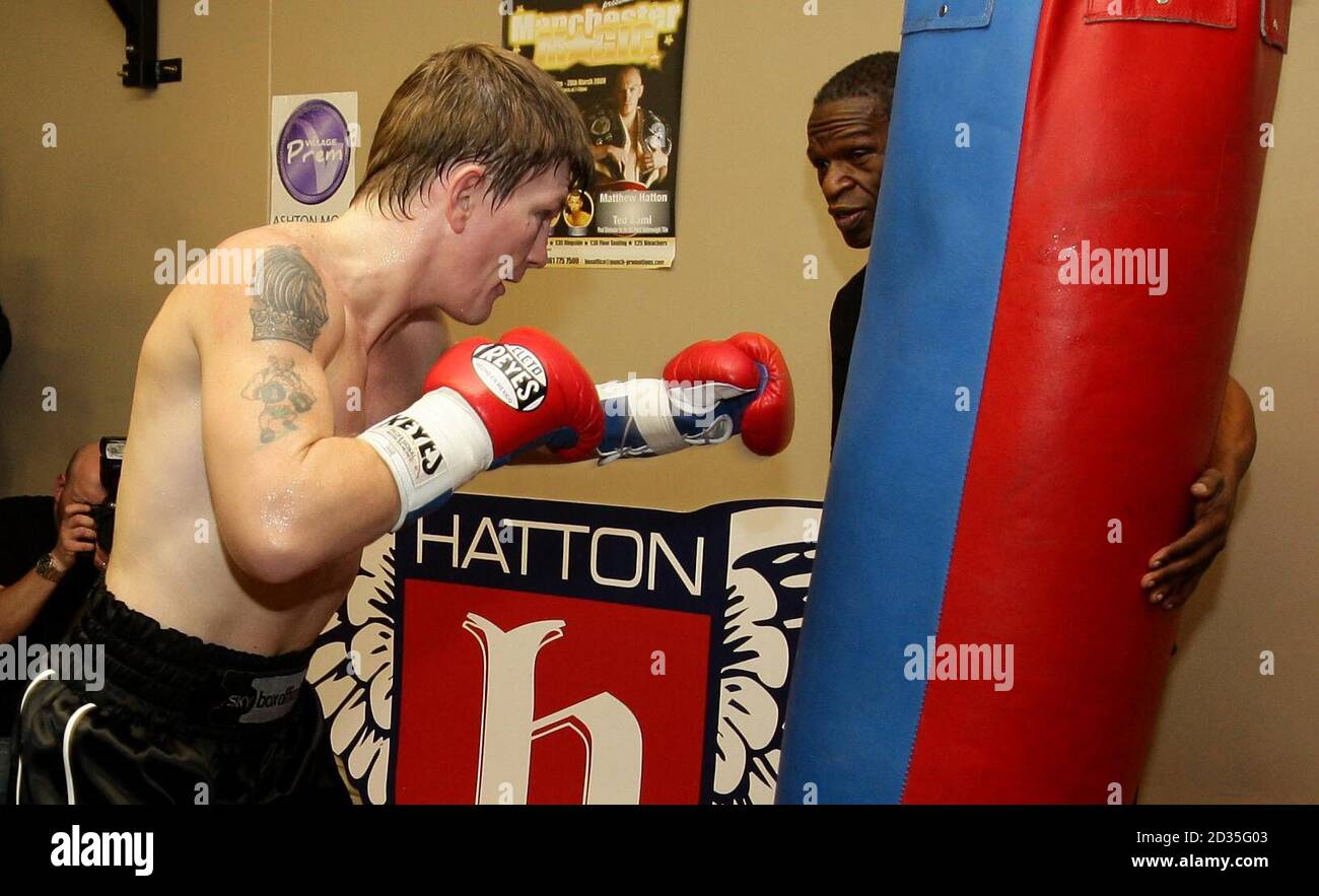 Ricky trains media workout moss hotel in under lyne hi-res stock ...