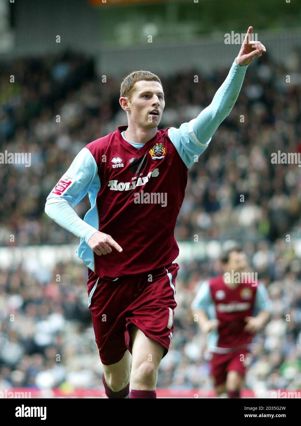 Burnley's Chris McCann celebrates scoring the opening goal during the ...