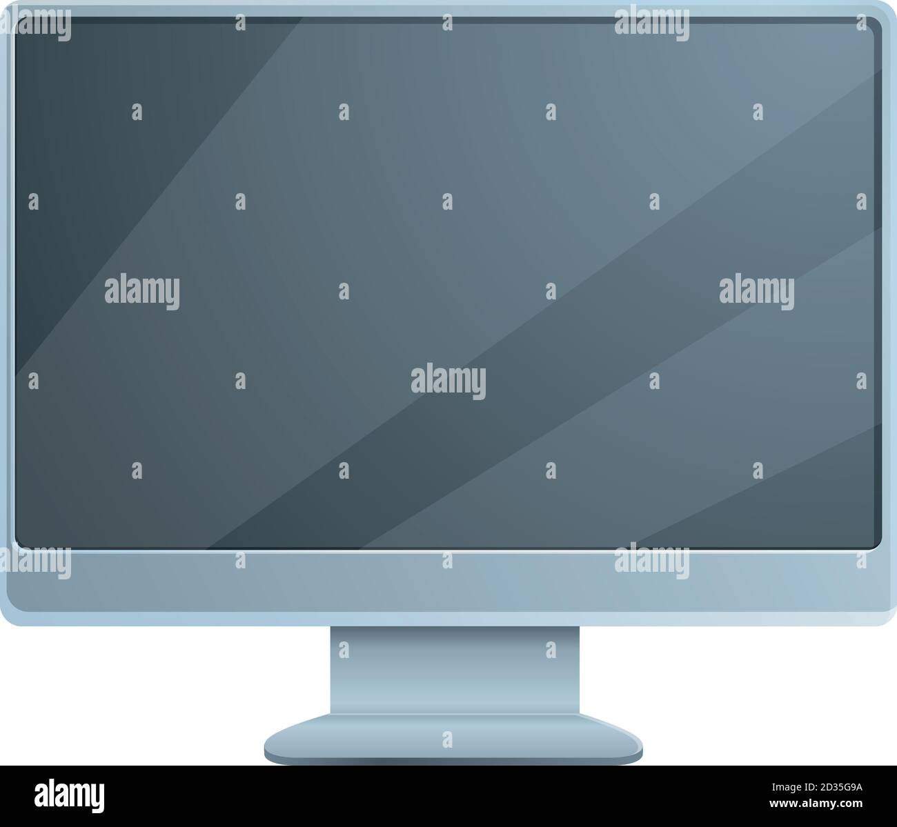 Lcd monitor icon. Cartoon of lcd monitor vector icon for web design ...