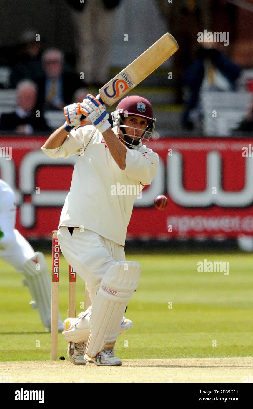 West Indies' Brendan Nash bats during the First npower Test match at ...