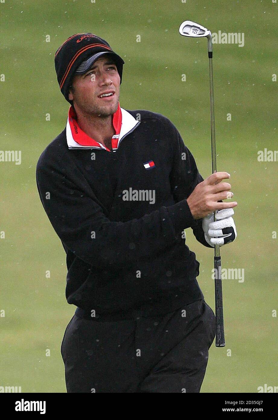England's Nick Dougherty during the 3 Irish Open at County Louth Golf ...
