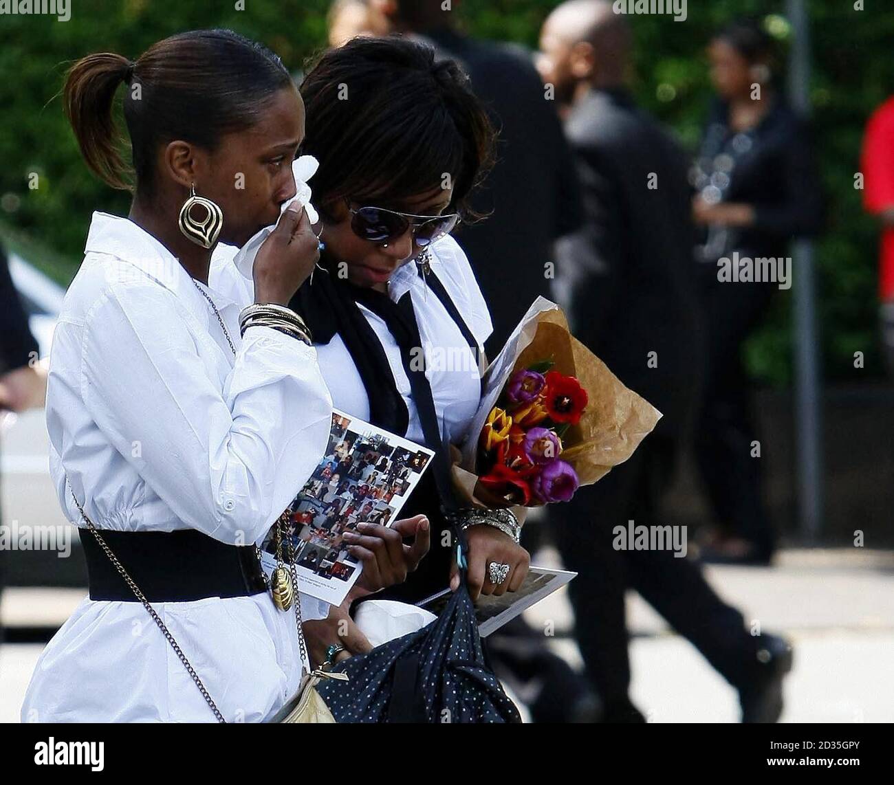 Mourners attend the funeral of giuseppe gregory hi-res stock ...